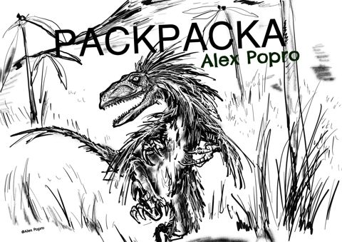 Раскраска "Раптор - Ахиллобатор". Alex Popro - Александр Попроцкий ...