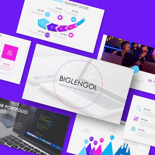 It шаблон презентации Biglengol Biecom Market скачать на Wildberries Цифровой 174632