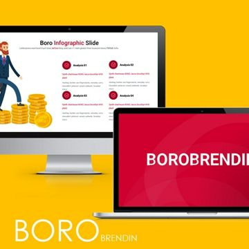 Креативный шаблон презентации Borobrendin - Biecom Market - скачать на Wildberries Цифровой | 174658