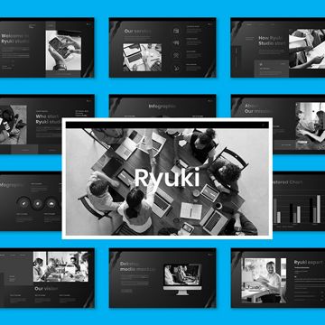 Шаблон корпоративной презентации Ryuki - Biecom Market - скачать на Wildberries Цифровой | 177601