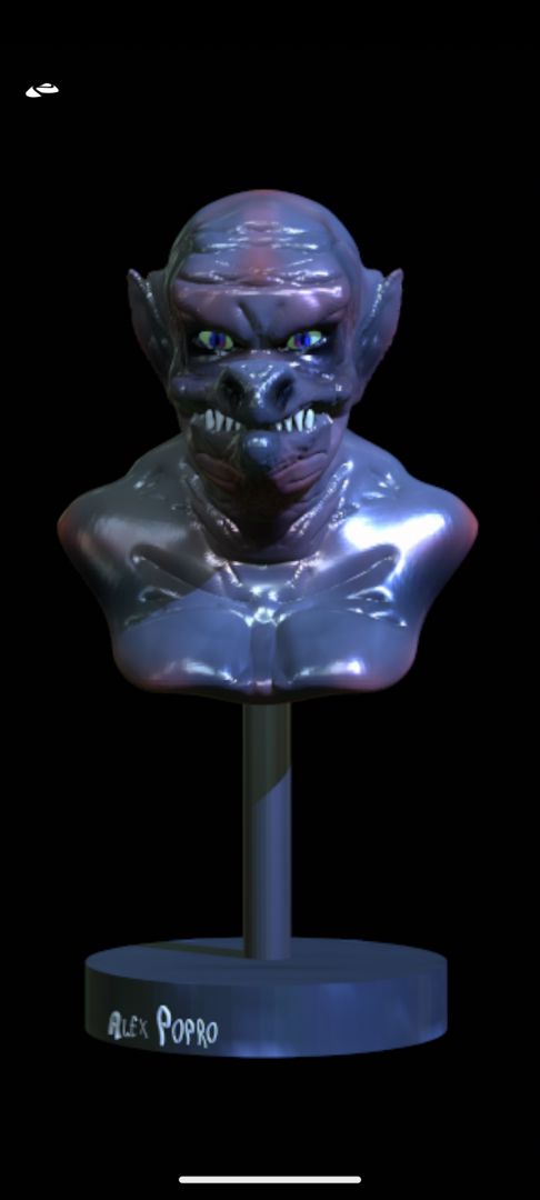 3D модель STL ОБОРОТЕНЬ БЮСТ для 3d печати. Alex Popro - Александр ...