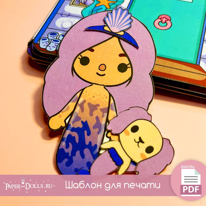 Бумажная кукла - создаем прически в стиле Тока Бока - Аля Рыбочкина ...