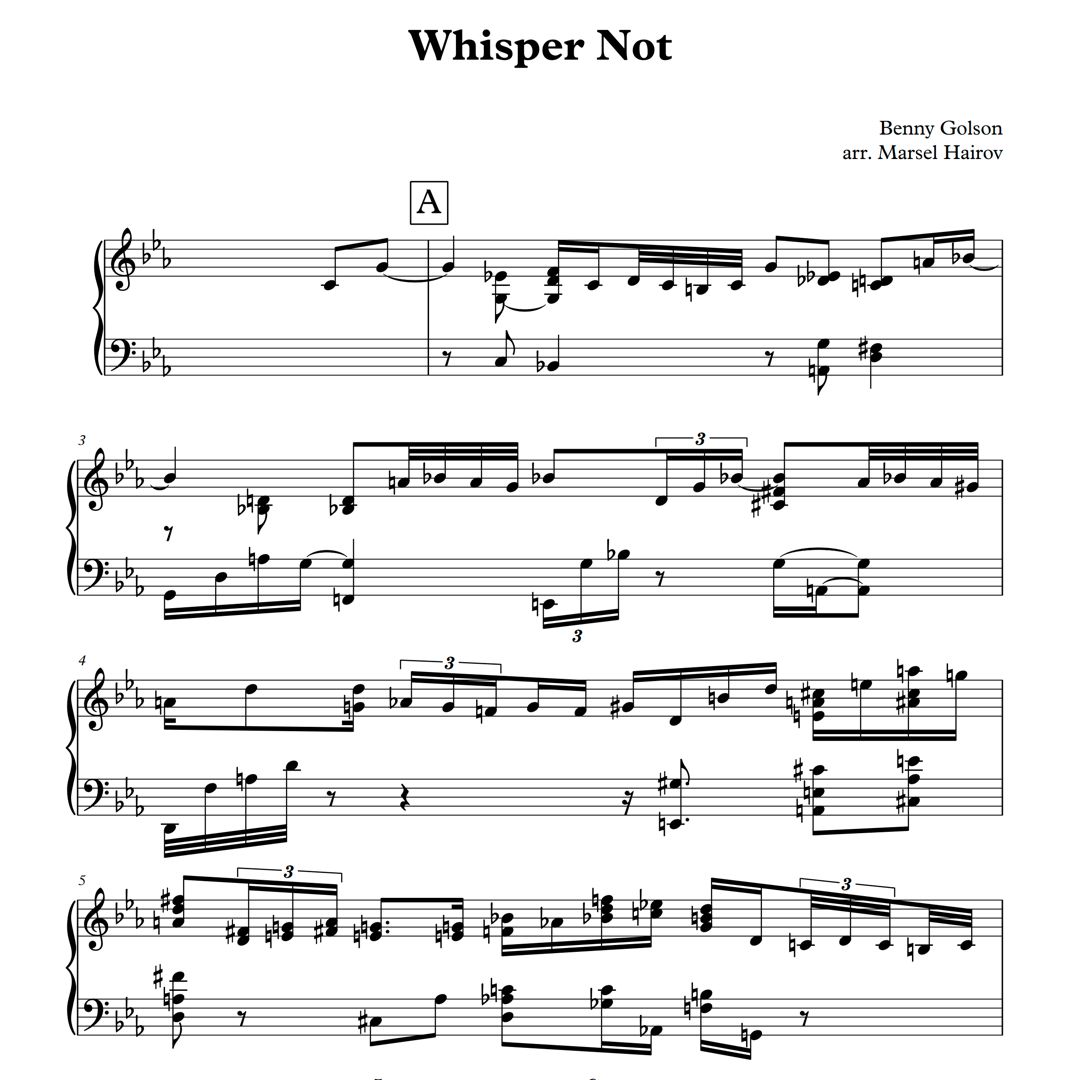 Whisper Not - Марсель Хайров - скачать на Wildberries Цифровой | 353776