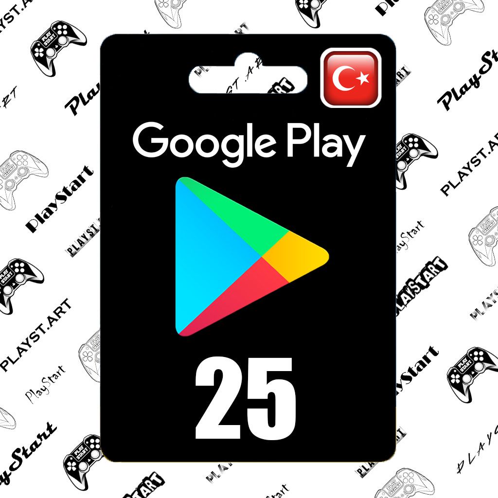 Подарочная карта Google Play 25 TRY (ТУРЦИЯ) - скачать ключи на ...