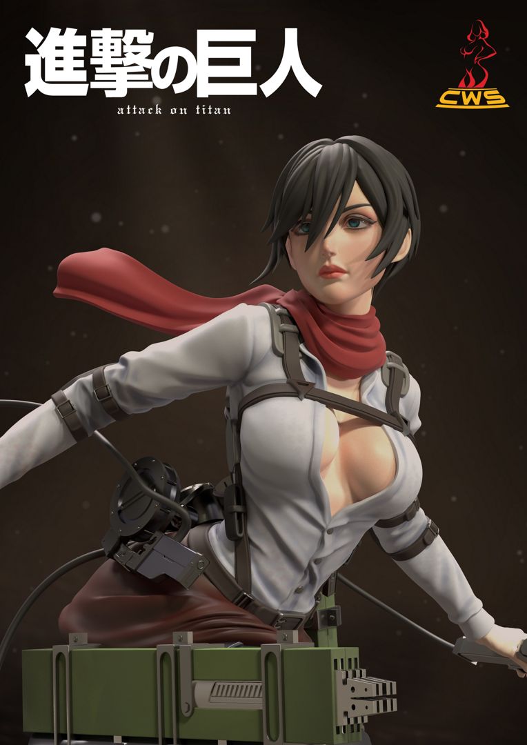 Mikasa Ackerman (Микаса Акерман) | Attack on Titan (Атака Титанов) // 3D-модель (STL) - Автор ...