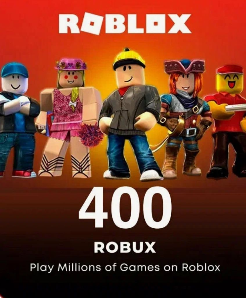 Игровая валюта платформер Roblox - 400 Robux - скачать ключи на ...