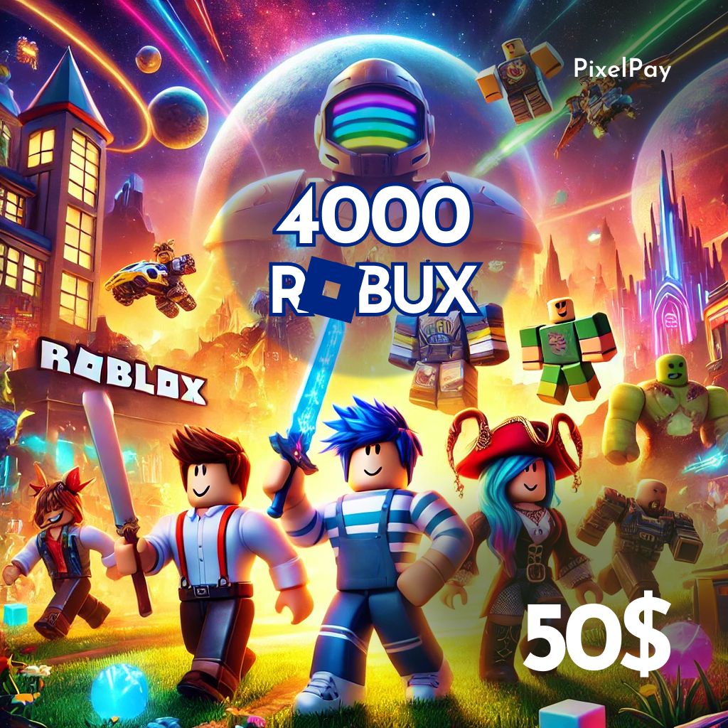 Roblox 50 USD (4000 Robux) США - скачать ключи на Wildberries Цифровой | 452480