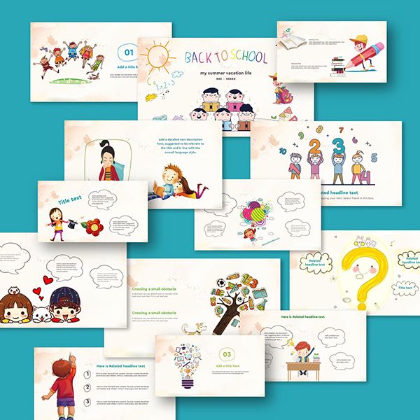 Образовательный шаблон презентации Vacation Biecom Market скачать на Wildberries Цифровой