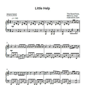 Ноты The BossHoss, Mimi & Josy - Little Help - Пианино.Соло - The ...